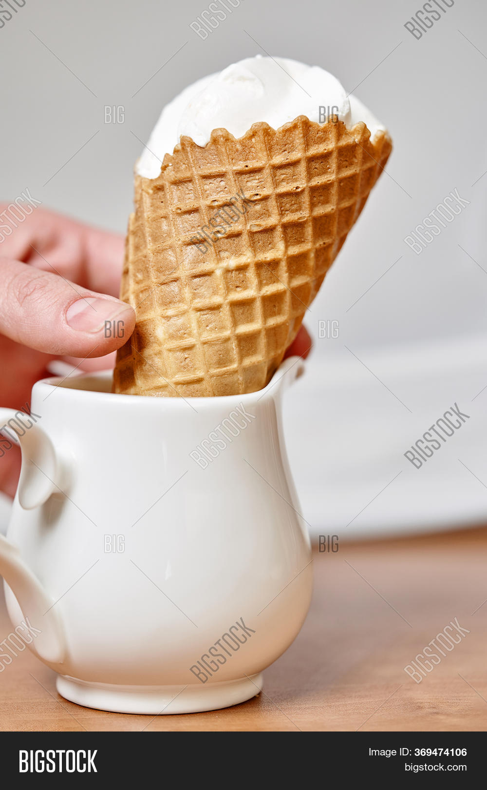 Hand Puts Ice Cream Image & Photo (Free Trial) | Bigstock