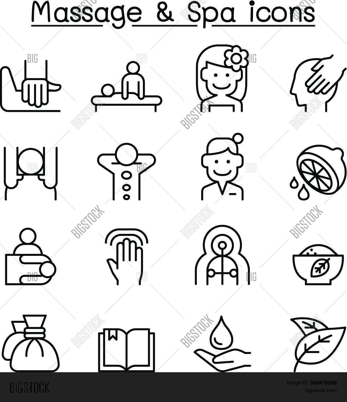 Massage & Spa Icon Vector & Photo (Free Trial) | Bigstock
