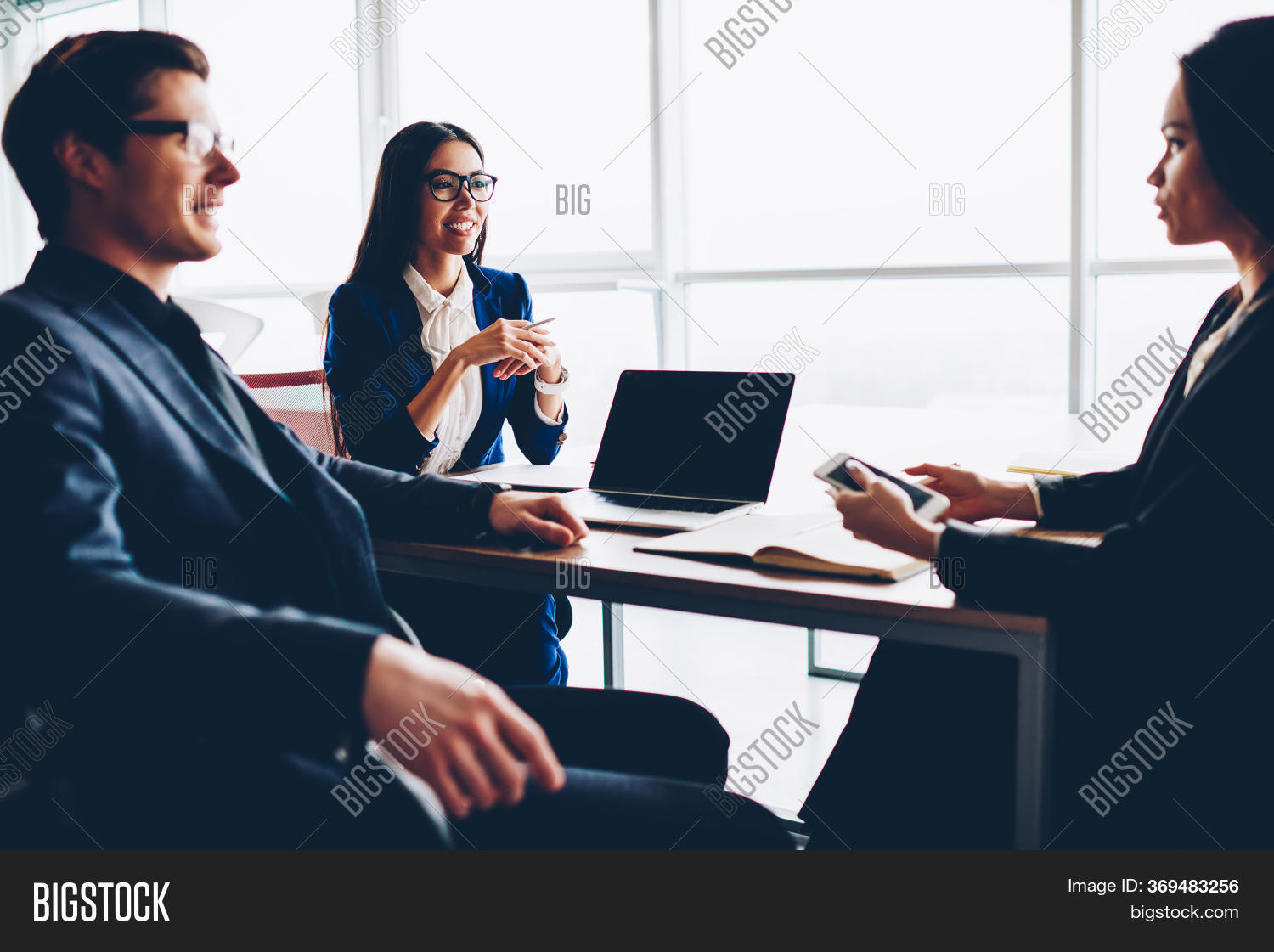 Colleagues Discussing Image & Photo (Free Trial) | Bigstock