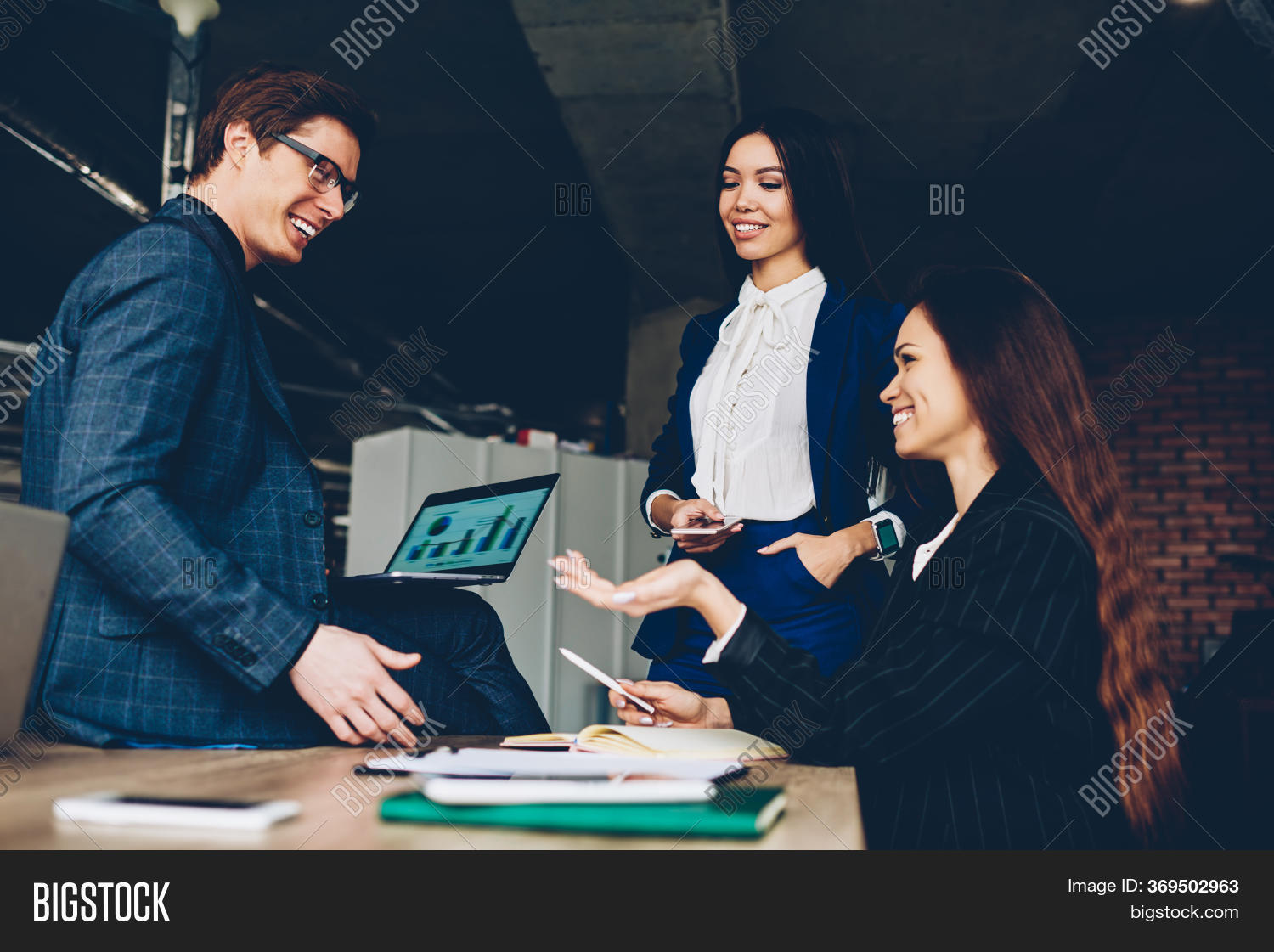 Colleagues Discussing Image & Photo (Free Trial) | Bigstock