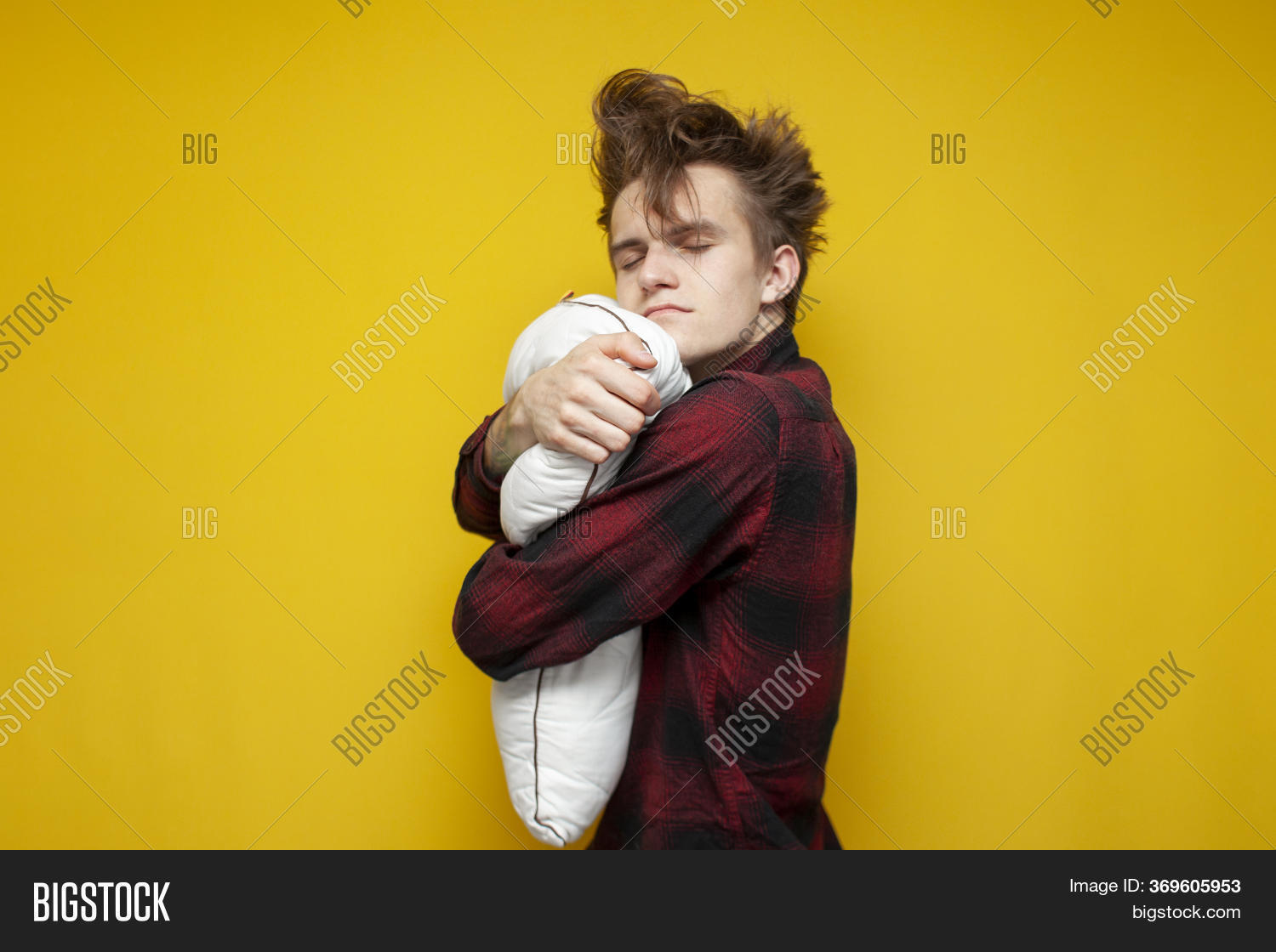 Sleepy Sad Guy Hugs Image & Photo (Free Trial) | Bigstock