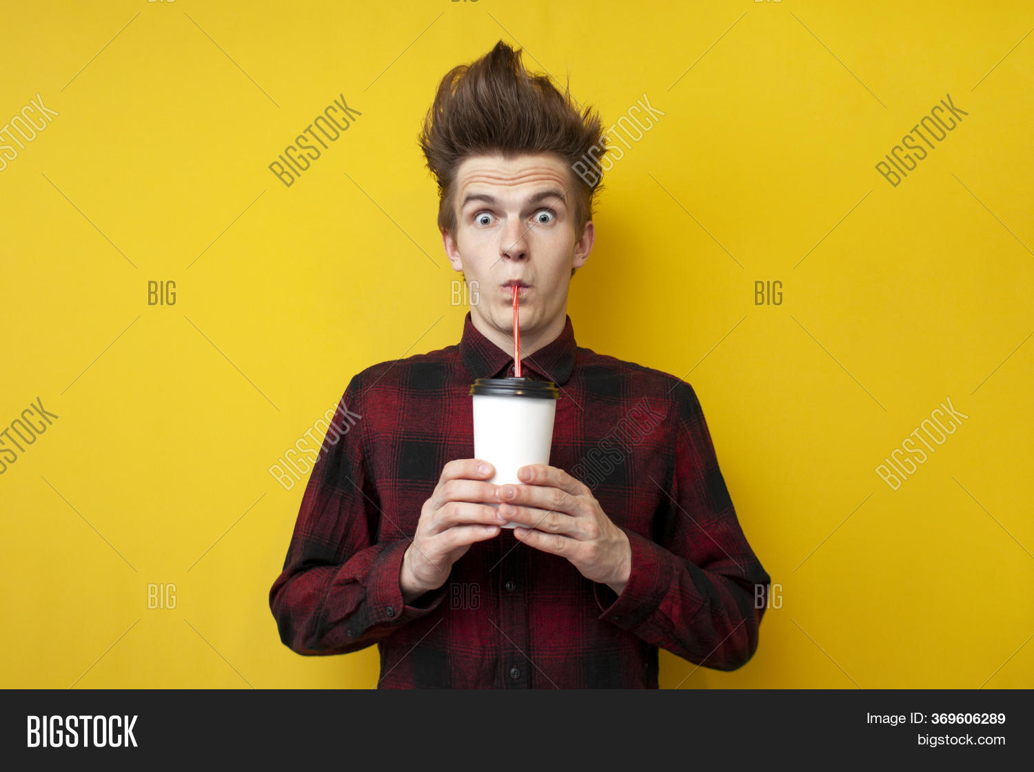 Shocked Guy Drinks Image & Photo (Free Trial) | Bigstock