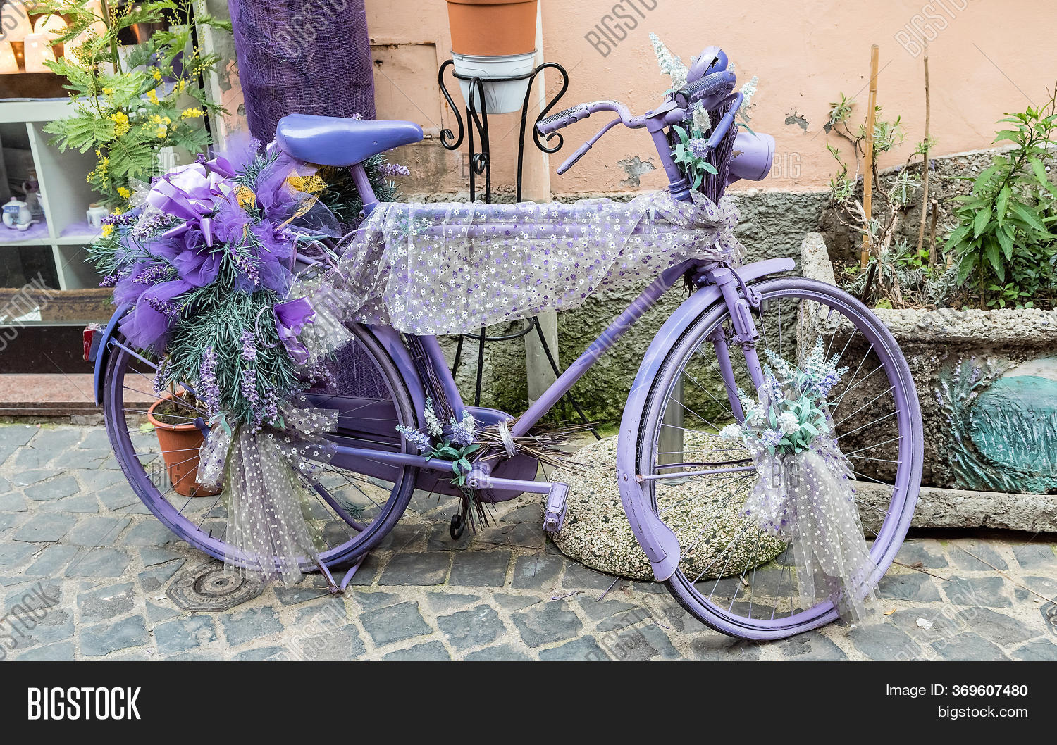 Vintage Violet Bicycle Image & Photo (Free Trial) | Bigstock