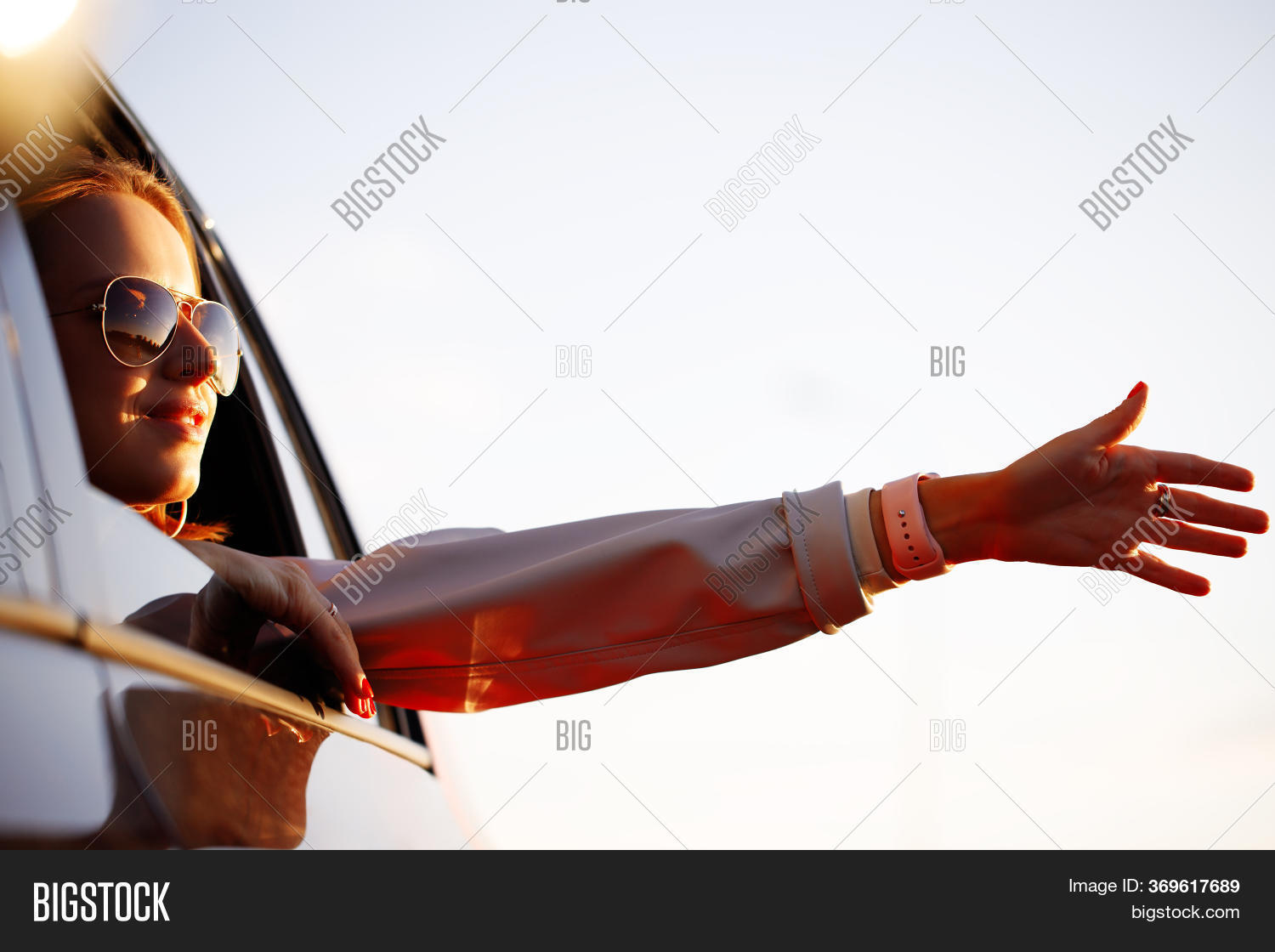 Woman Riding On Car Image & Photo (Free Trial) | Bigstock