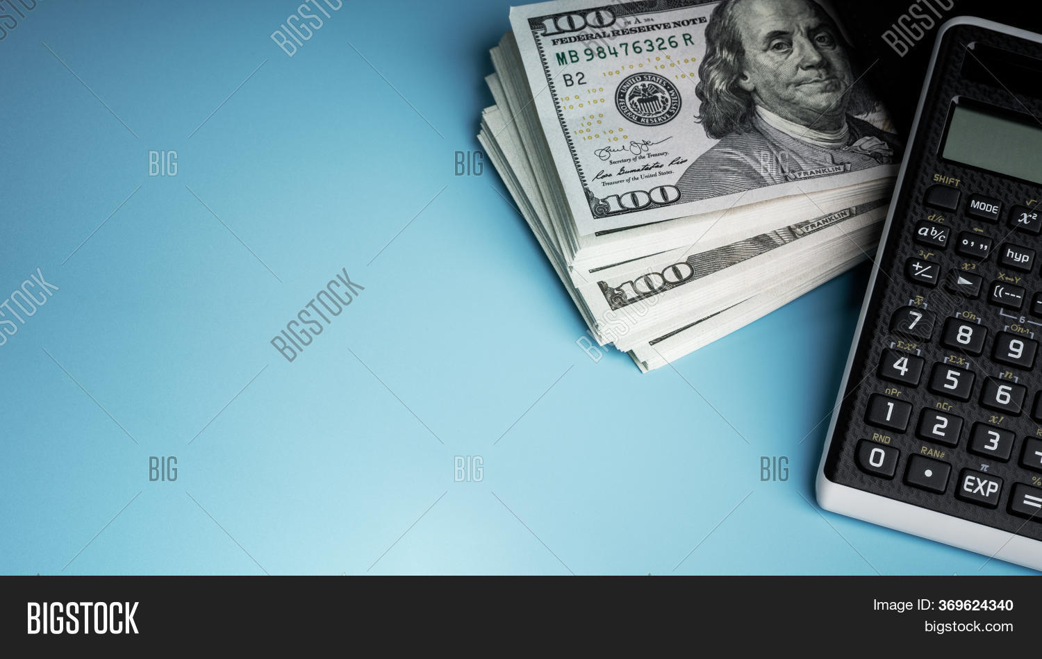 Calculator Money On Image & Photo (Free Trial) | Bigstock