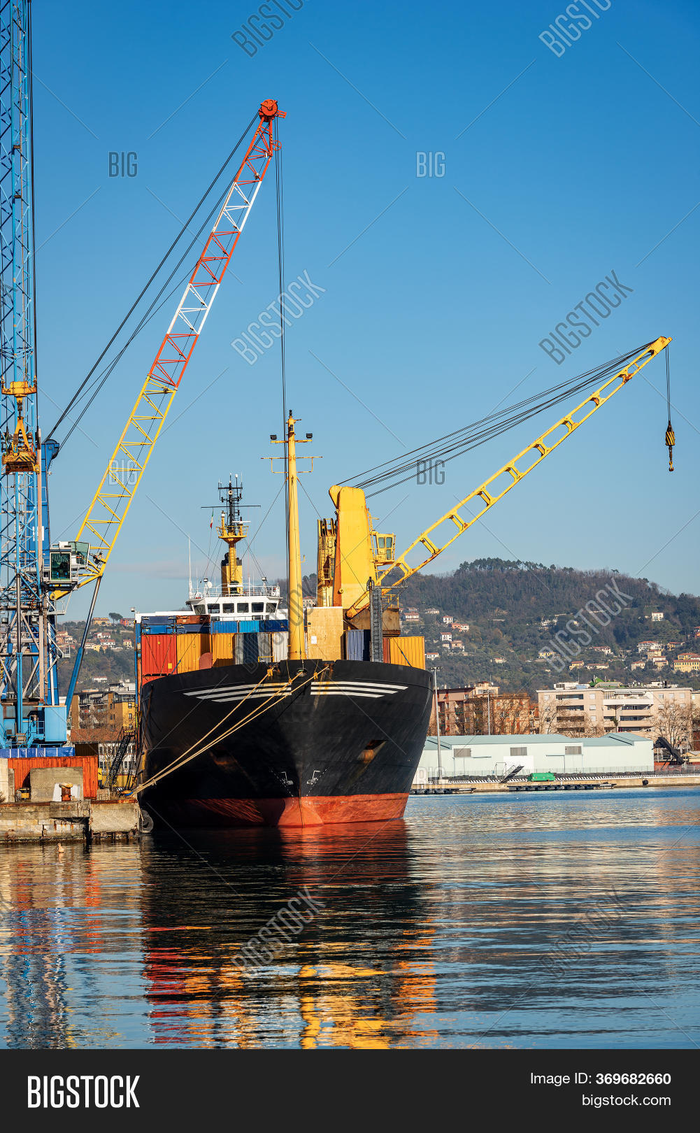 Container Ship Cranes Image & Photo (Free Trial) | Bigstock