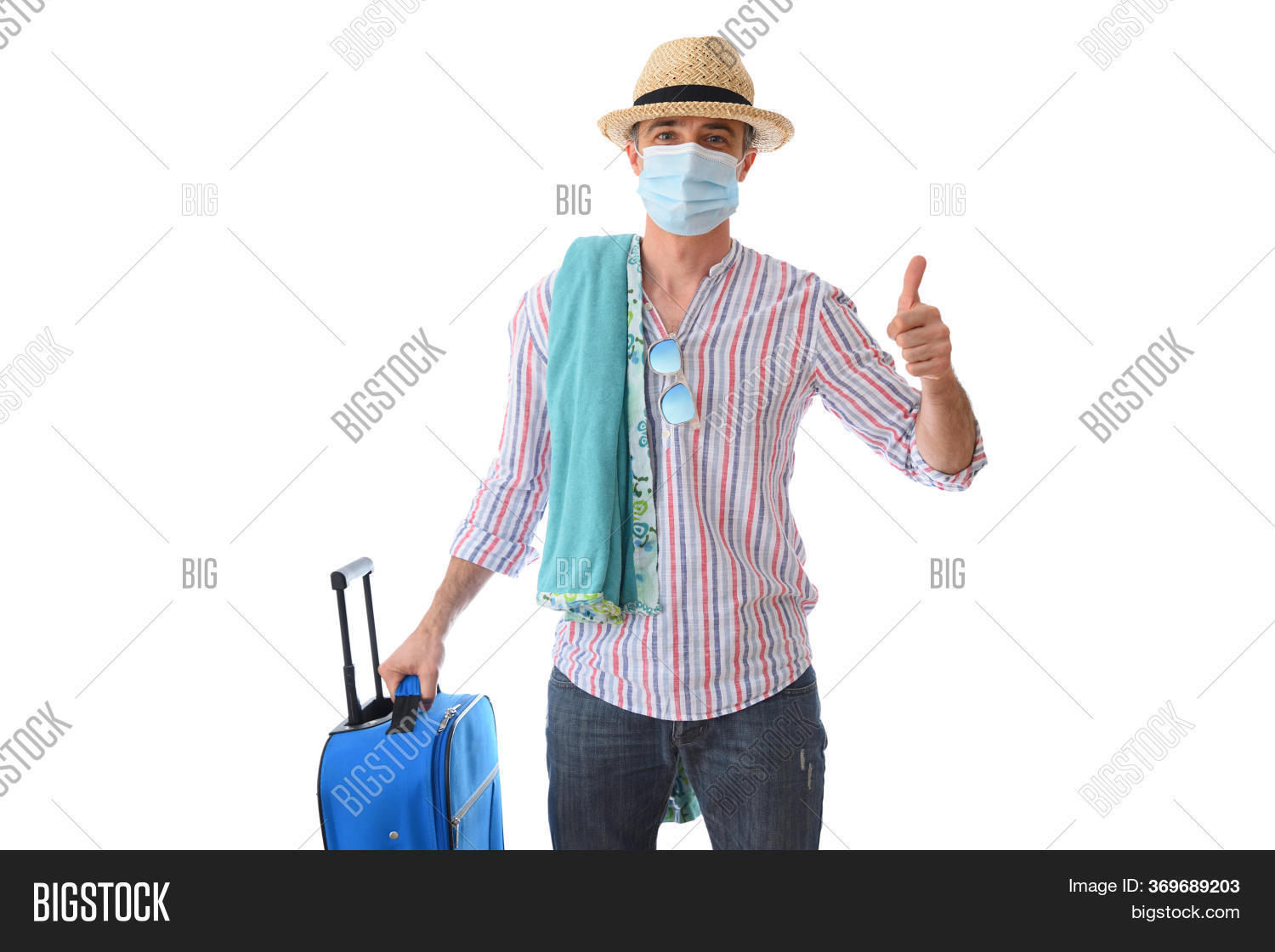 Happy Man Ready Travel Image & Photo (Free Trial) | Bigstock