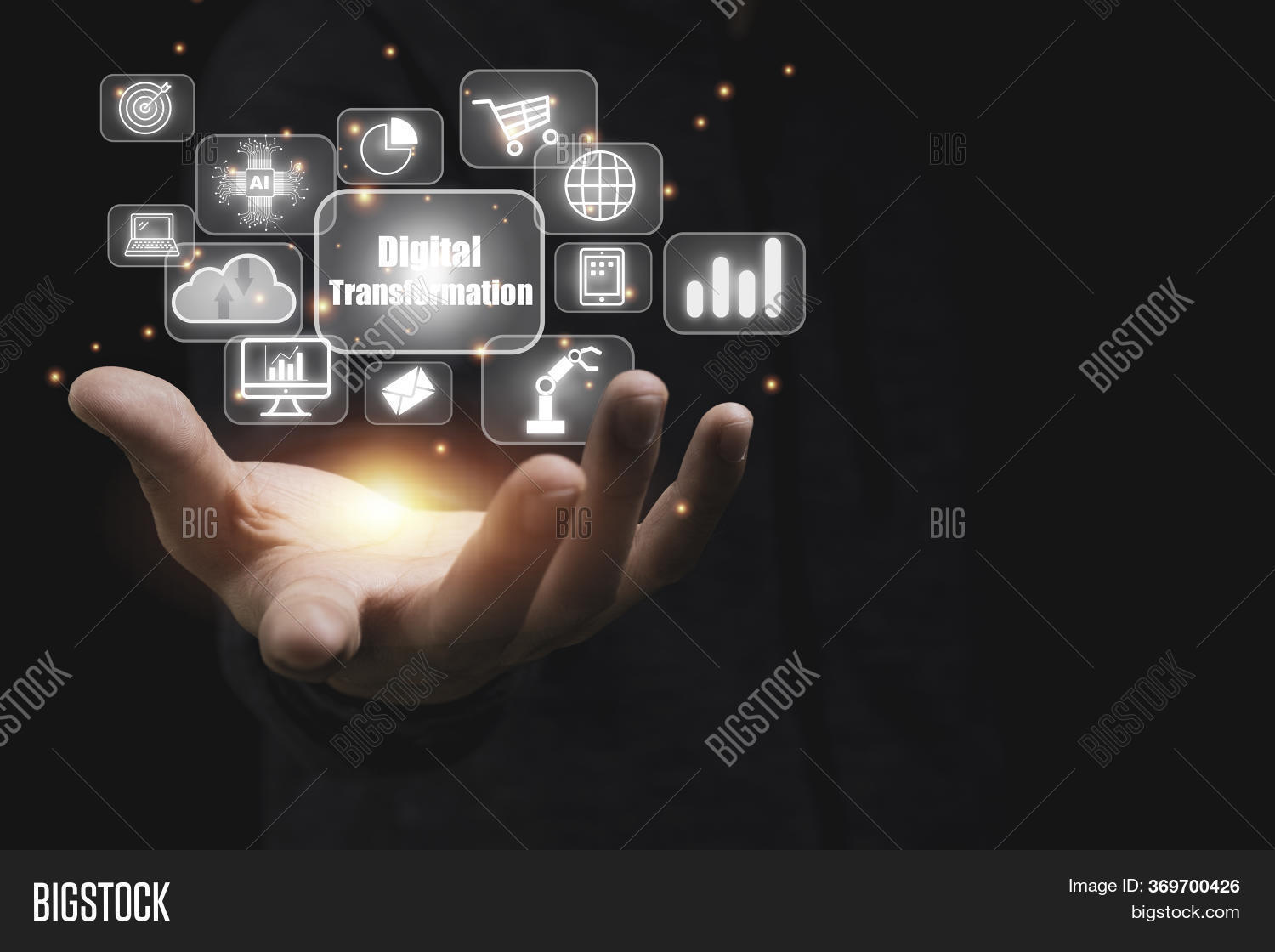 Hand Holding Digital Image & Photo (Free Trial) | Bigstock