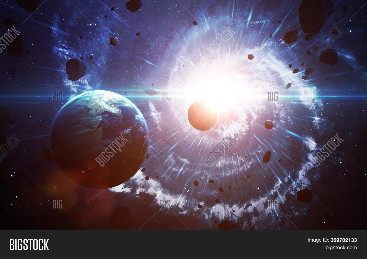 Big Bang Explosion In Space