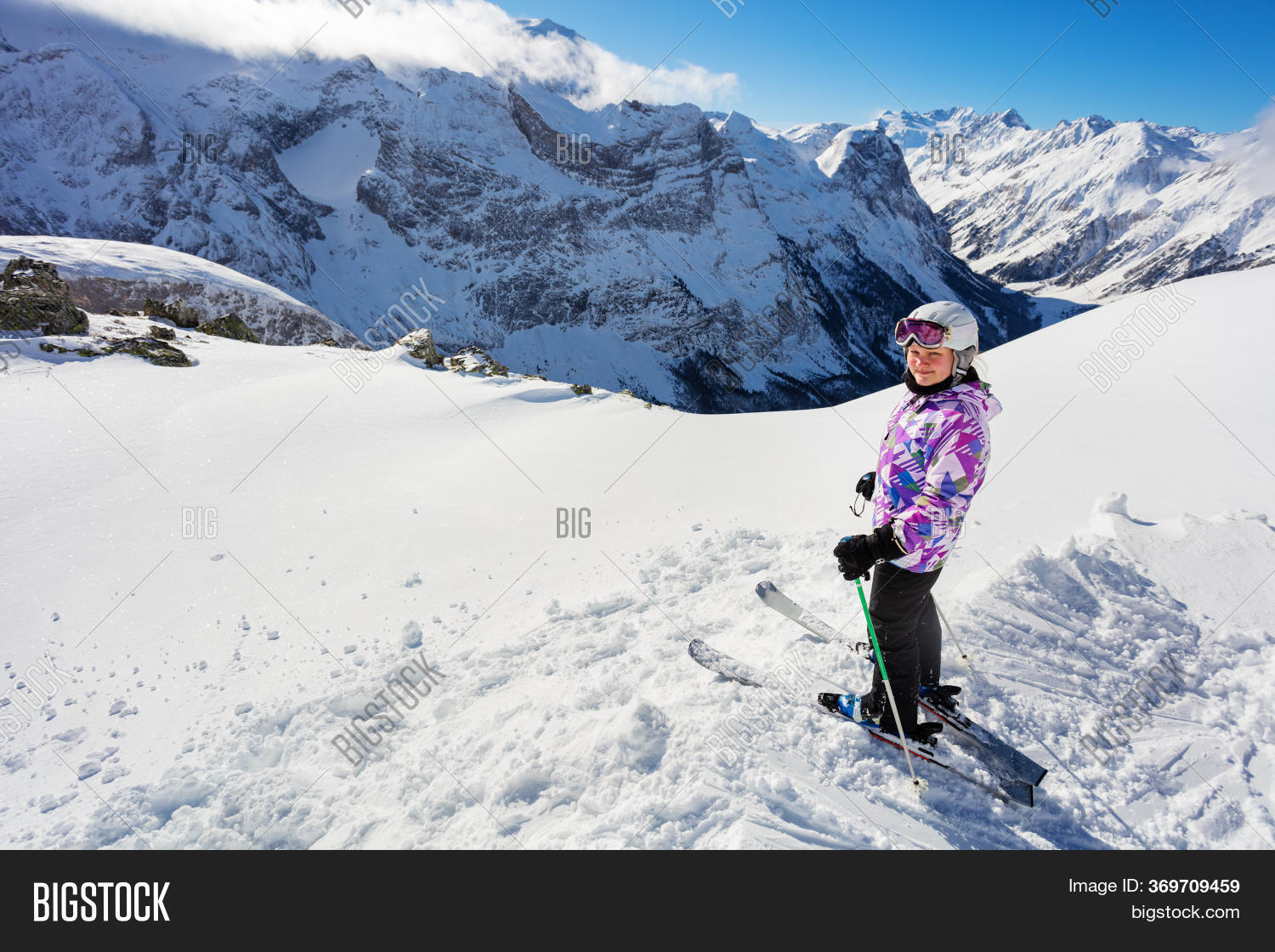 Teen Girl Skier Stand Image & Photo (Free Trial) | Bigstock
