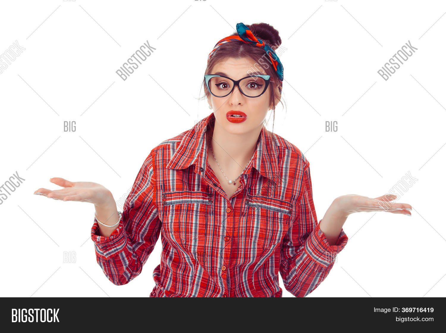 Woman Shrugging Her Image & Photo (Free Trial) | Bigstock