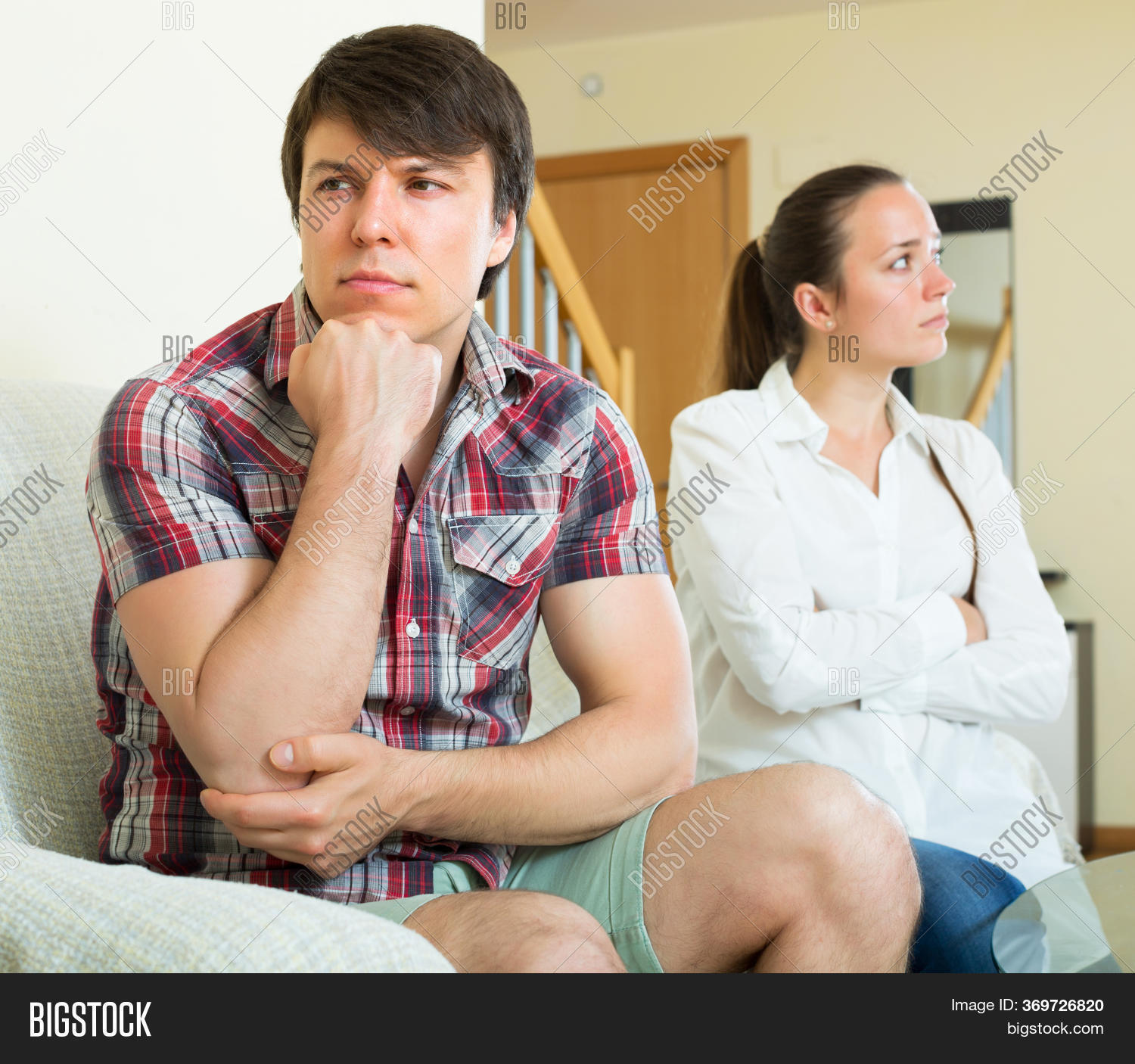 Unhappy Guy Sad Woman Image & Photo (Free Trial) | Bigstock