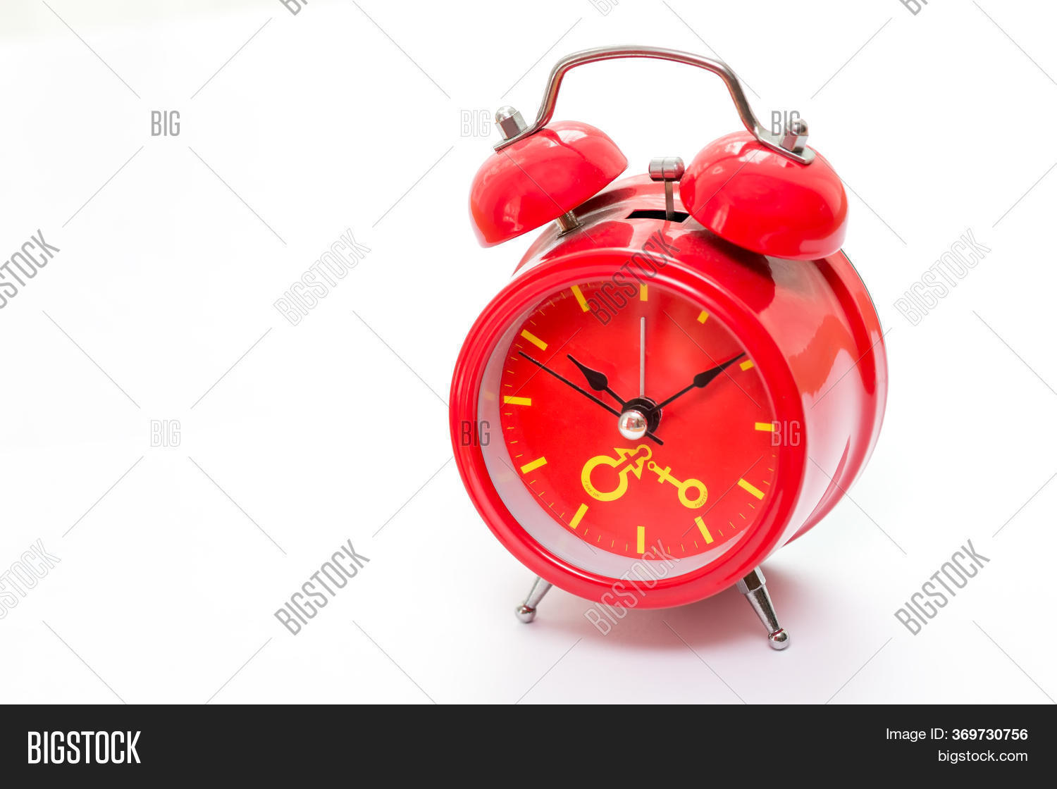 Retro Red Clock Time Image & Photo (Free Trial) | Bigstock