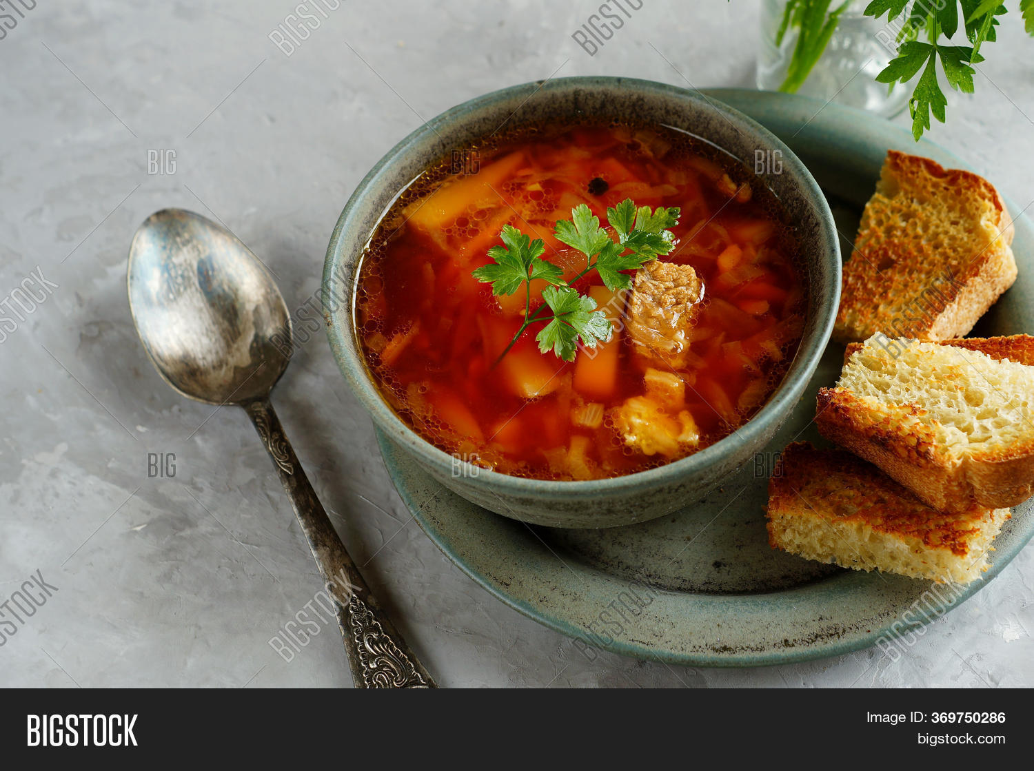 Bowl Ukrainian Soup- Image & Photo (Free Trial) | Bigstock