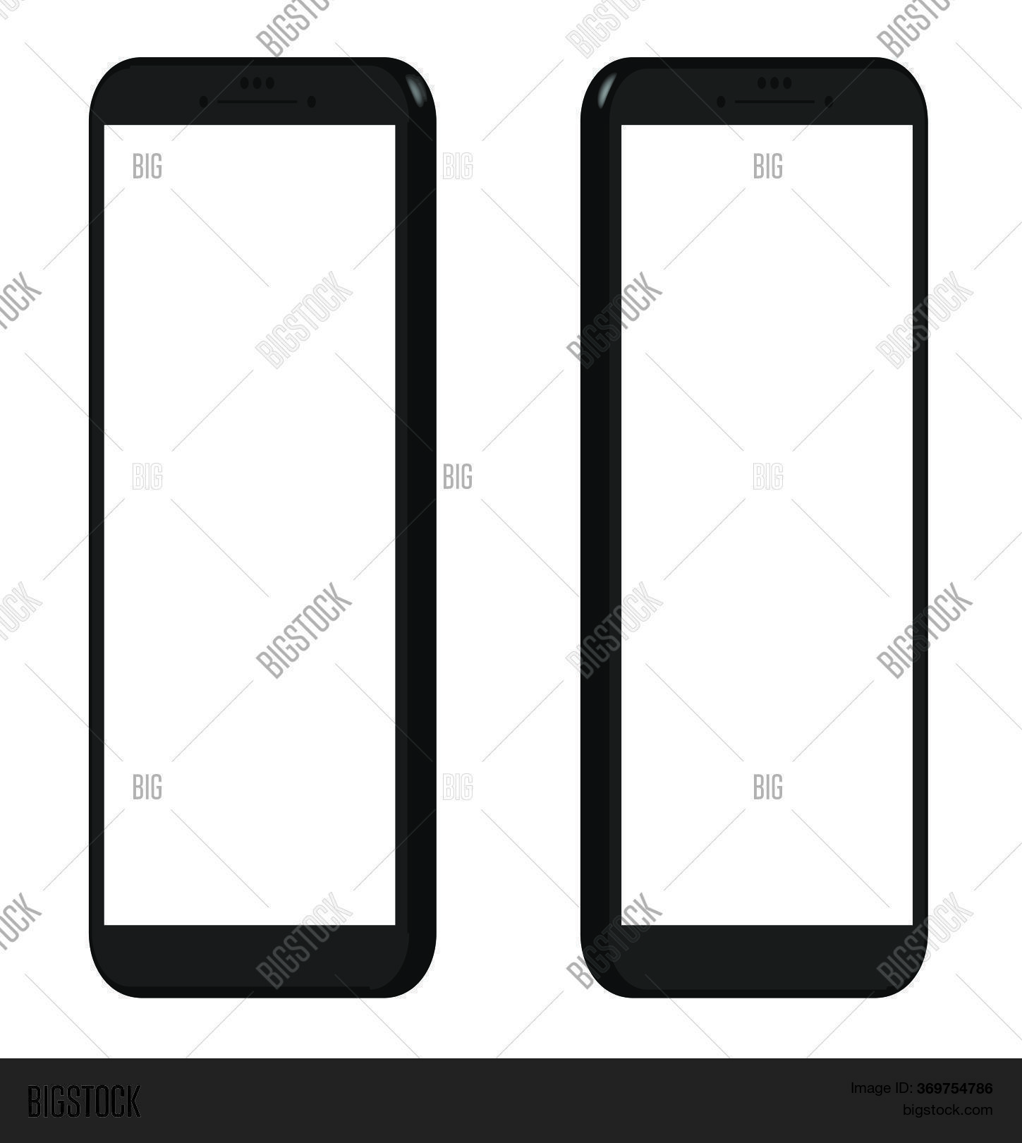 Two Smartphone Vector & Photo (Free Trial) | Bigstock