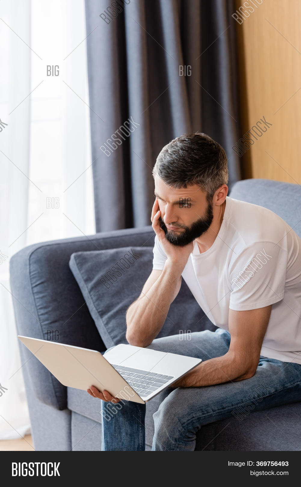 Thoughtful Teleworker Image & Photo (Free Trial) | Bigstock