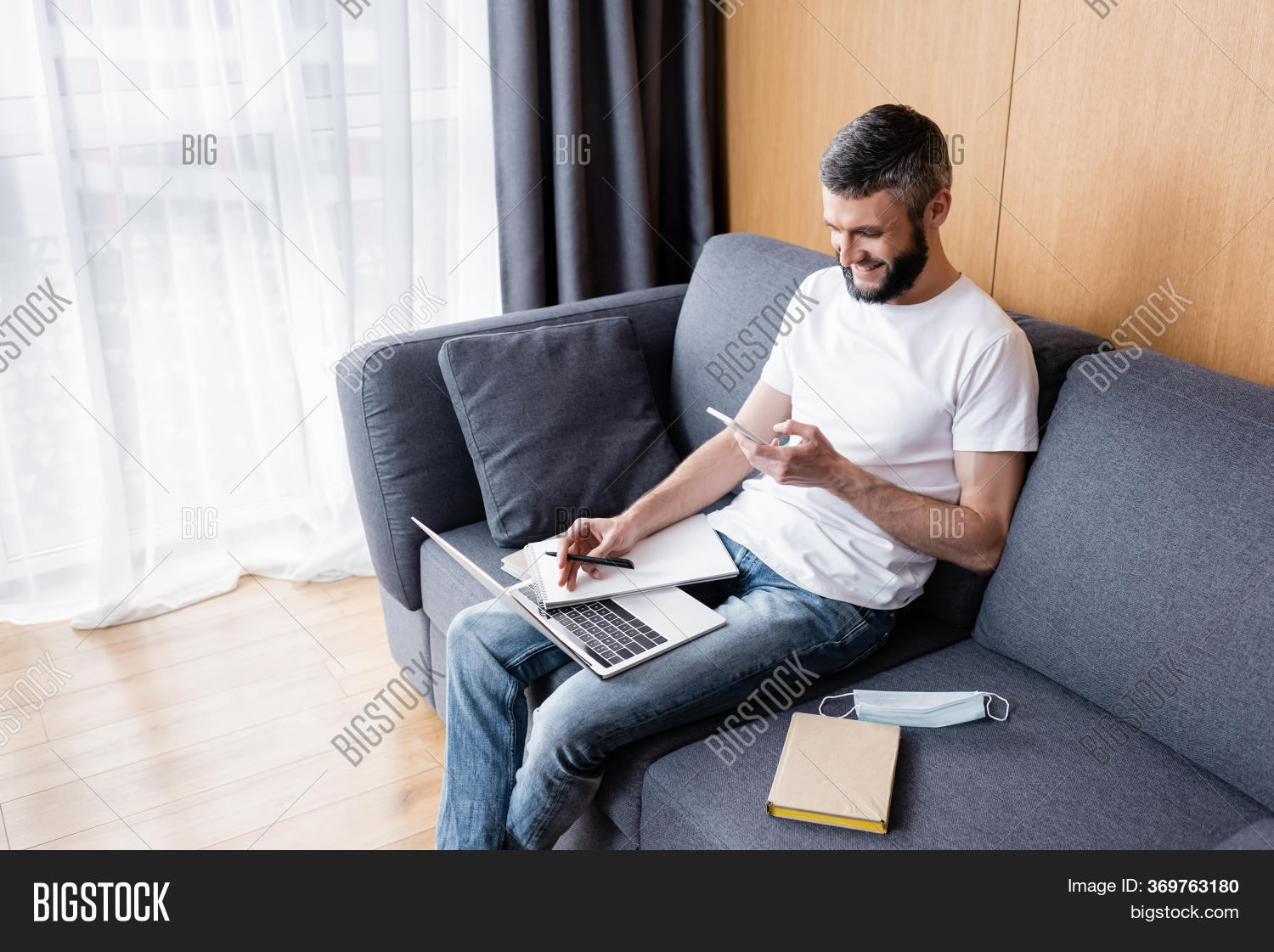 Smiling Teleworker Image & Photo (Free Trial) | Bigstock