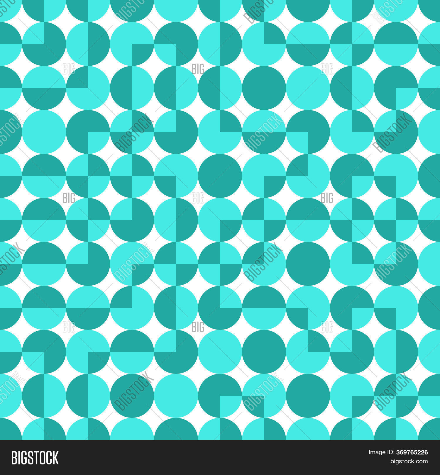 Teal Repeat Circle Image & Photo (Free Trial) | Bigstock