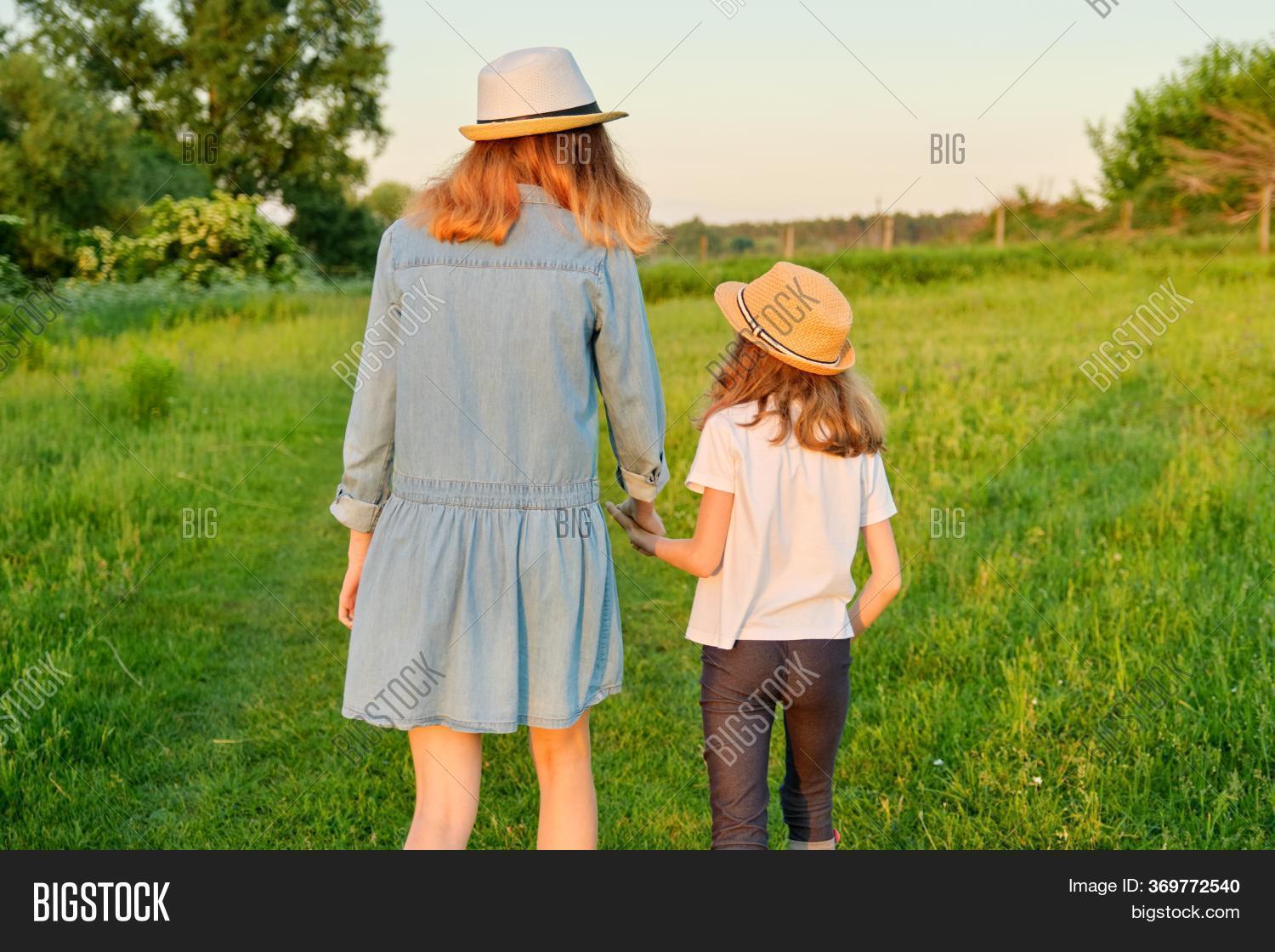 Back View, Two Girls Image & Photo (Free Trial) | Bigstock