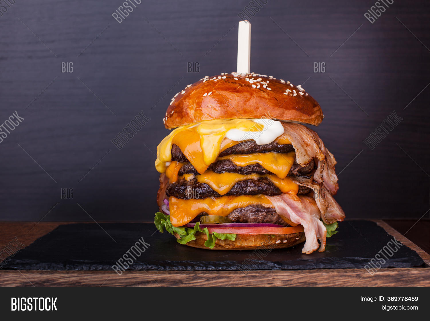 Huge Burger Beef, Image & Photo (Free Trial) | Bigstock
