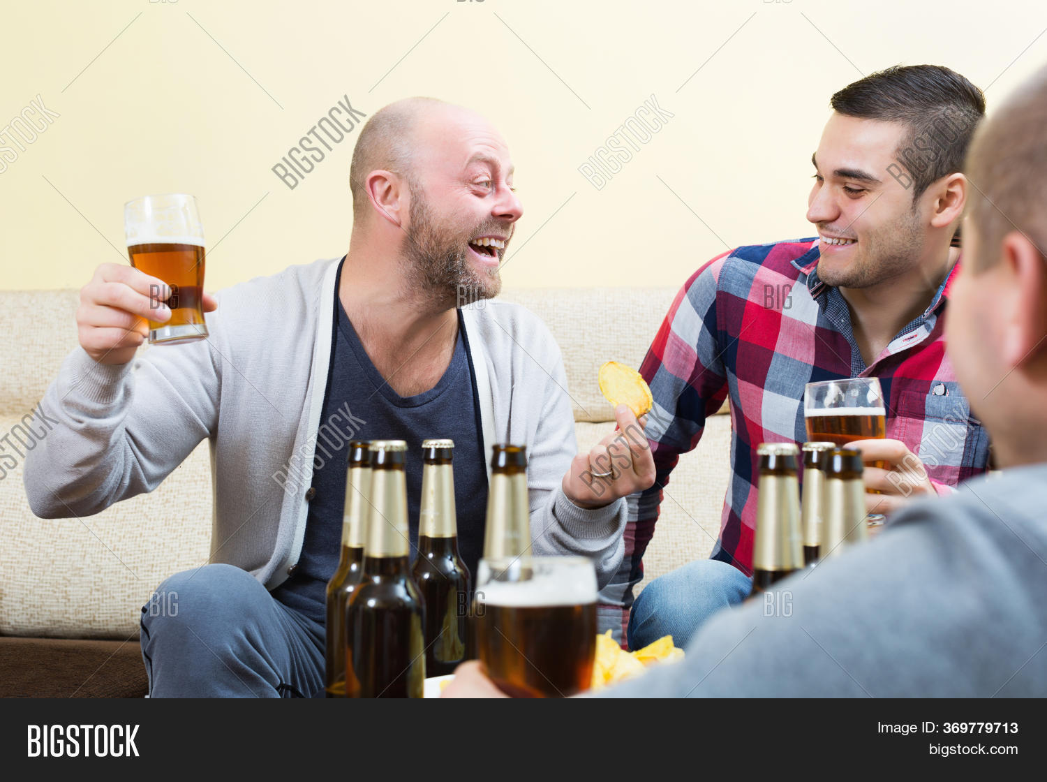Three Men Sitting Image & Photo (Free Trial) | Bigstock