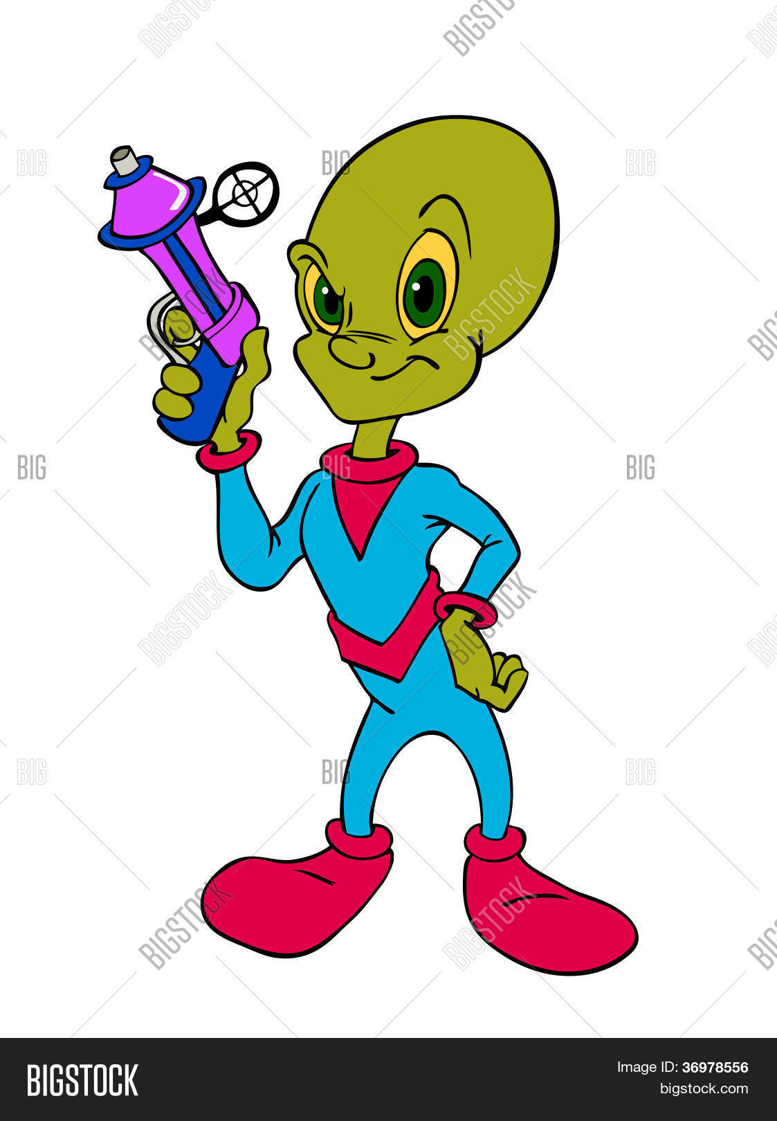 Alien Ray Gun Vector & Photo (Free Trial) | Bigstock