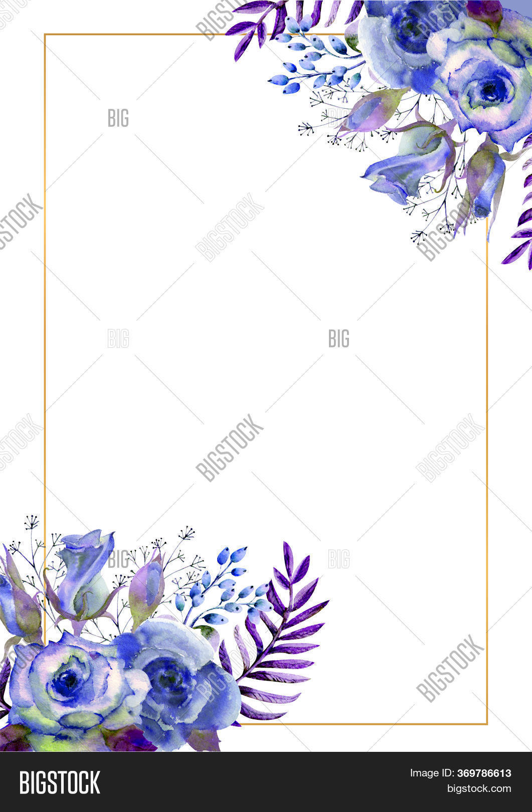 Frame Blue Roses, Image & Photo (Free Trial) | Bigstock