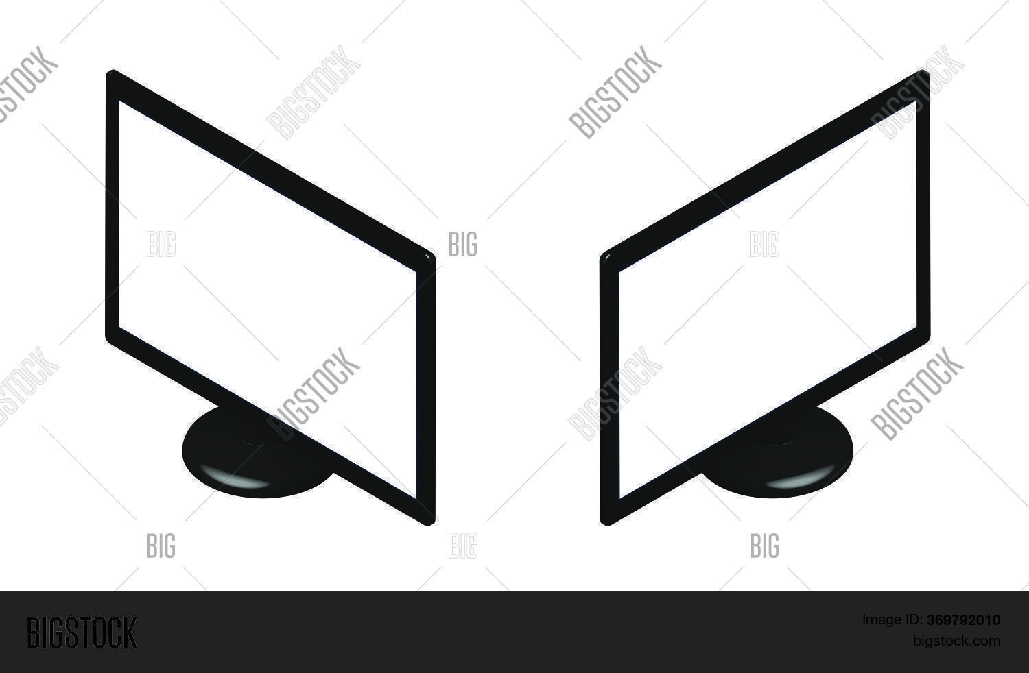 Computer Monitor Vector & Photo (Free Trial) | Bigstock