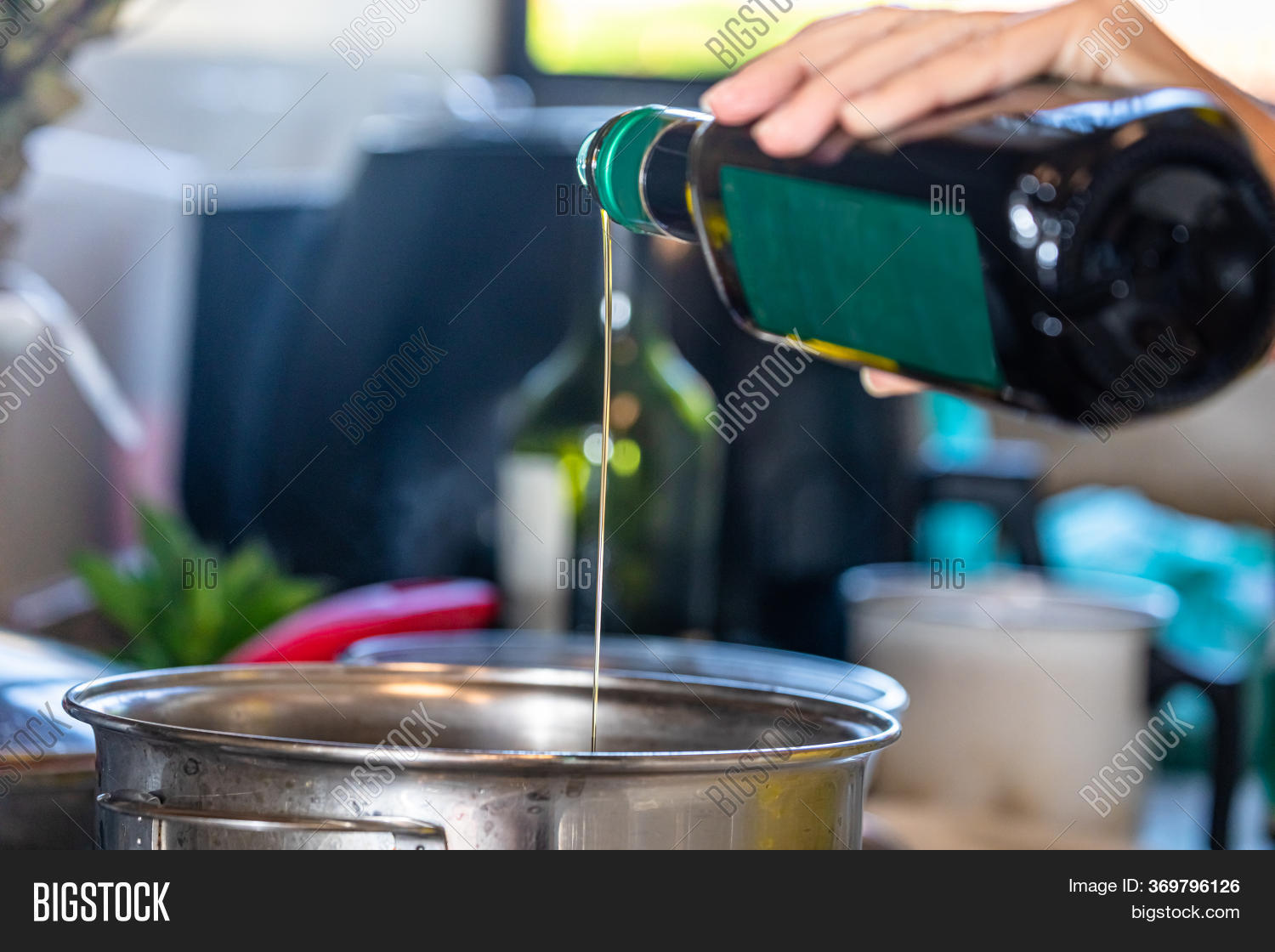 Seasoning Pouring Oil Image & Photo (Free Trial) | Bigstock