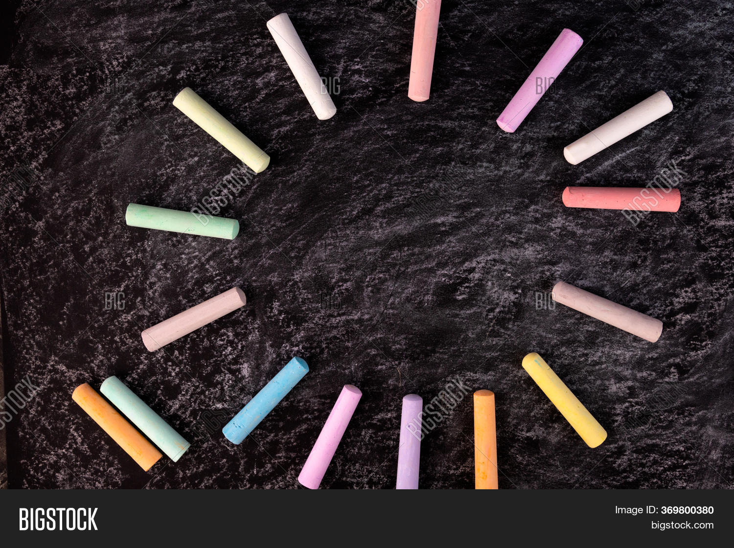 Colorful Chalk On Image & Photo (Free Trial) | Bigstock