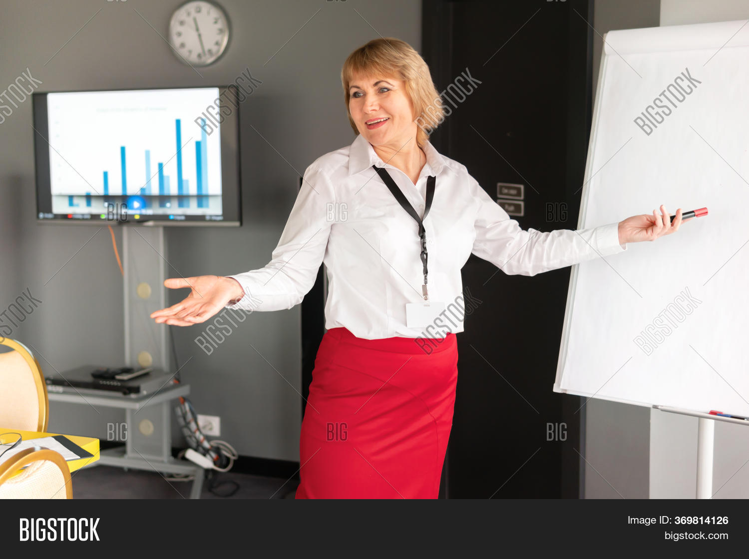 Female Presenter Makes Image & Photo (Free Trial) | Bigstock