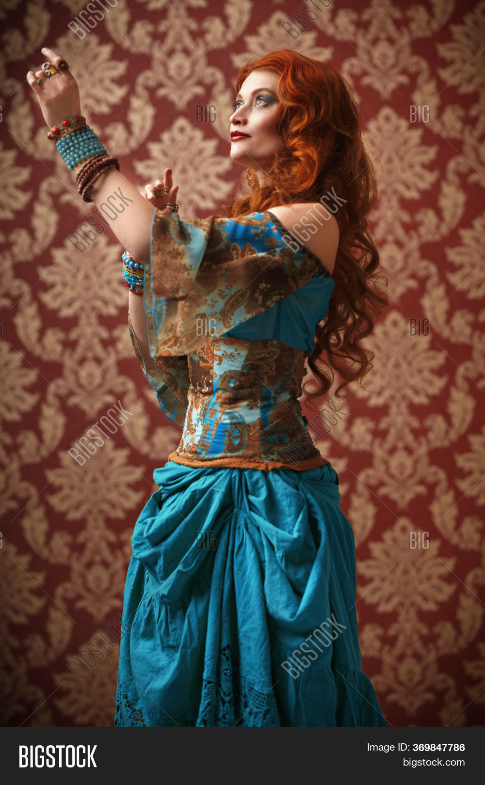 Portrait Beautiful Red Image & Photo (Free Trial) | Bigstock