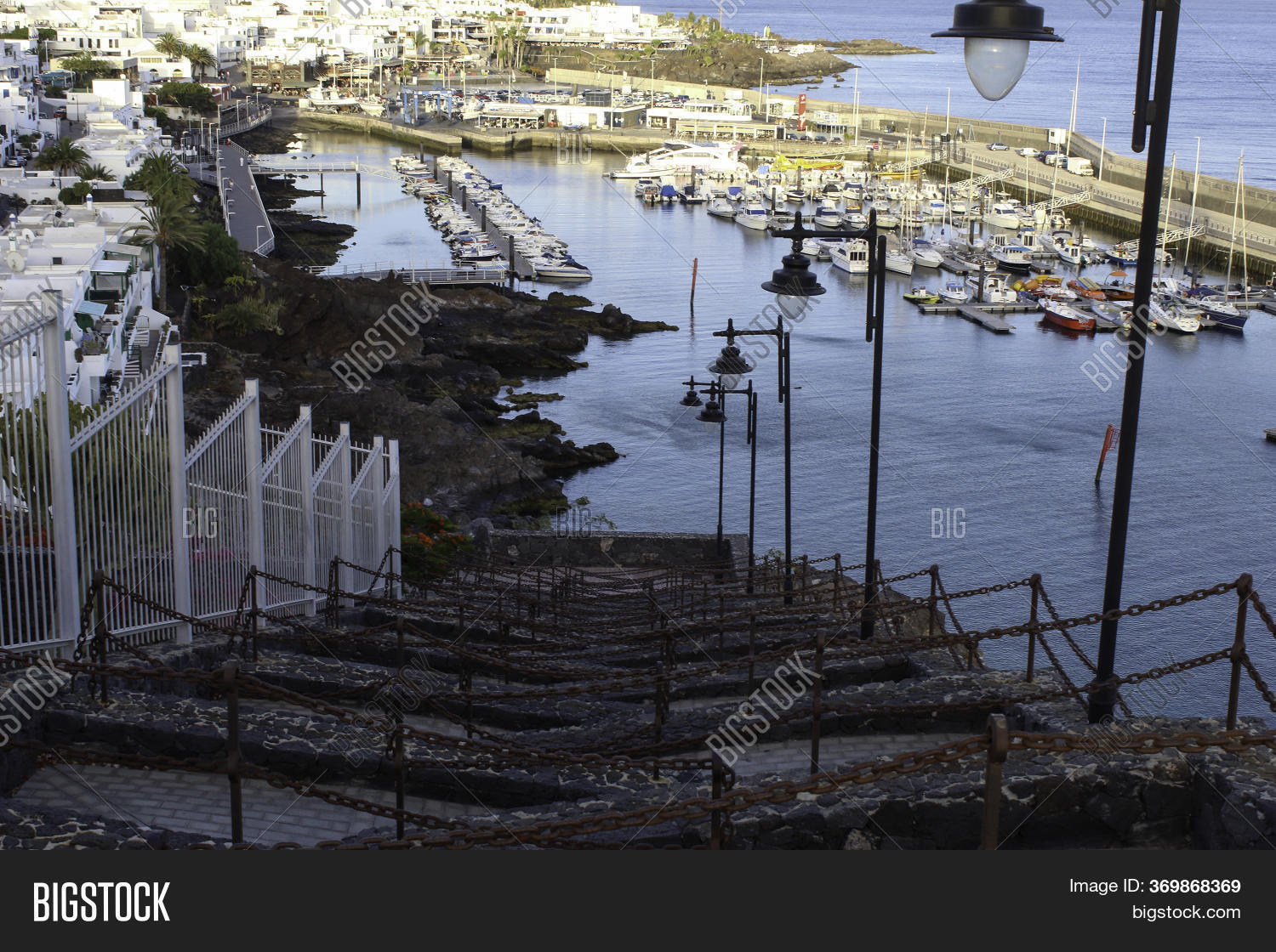 Stairs Chain Railing Image & Photo (Free Trial) | Bigstock