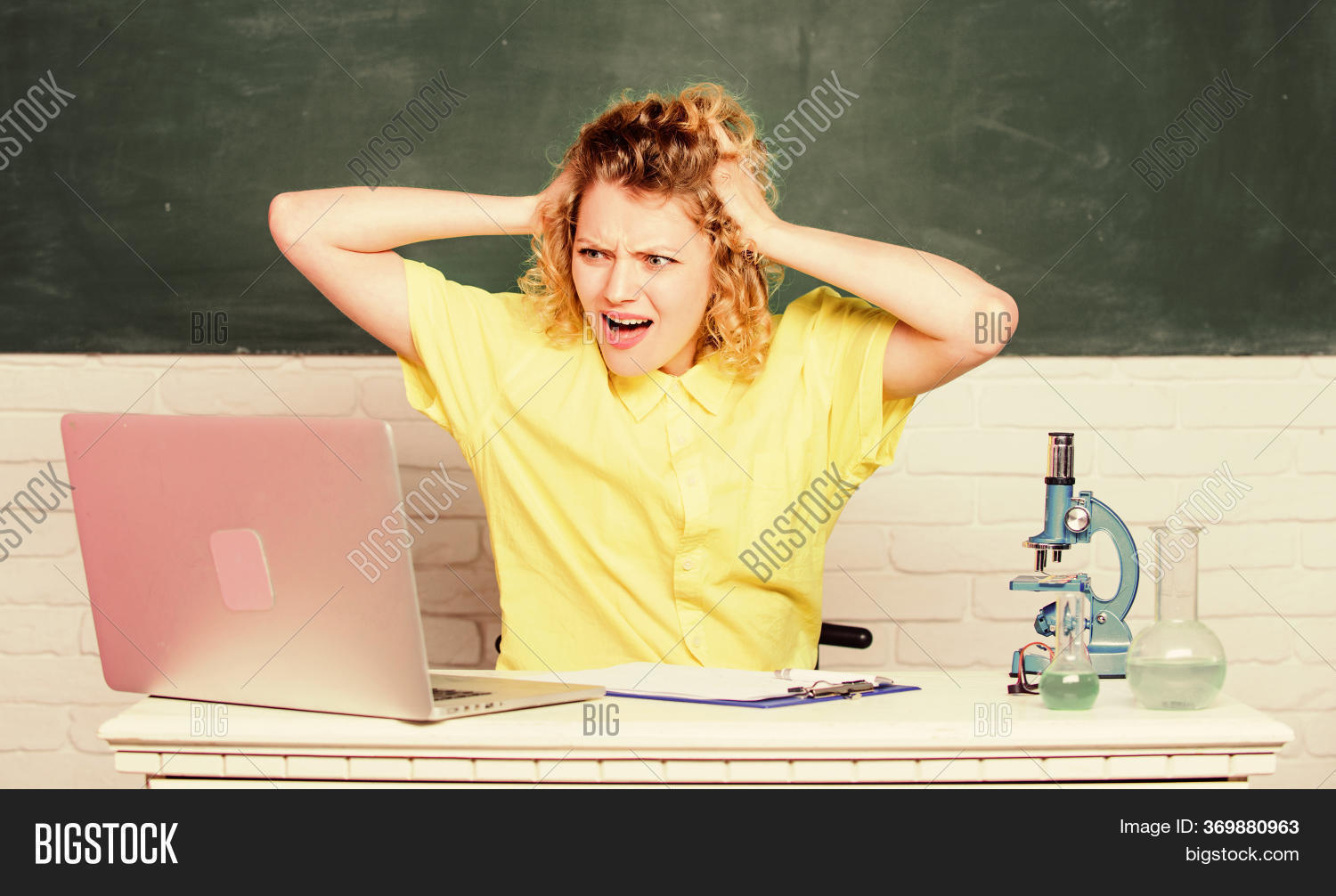 Stressful Day. Teacher Image & Photo (Free Trial) | Bigstock