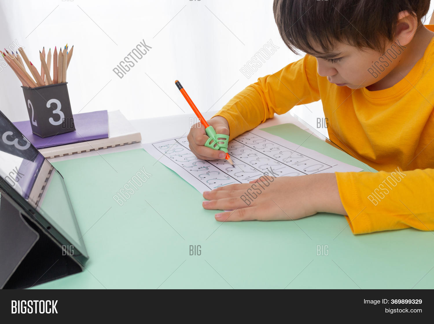 Child Do Homework, Boy Image & Photo (Free Trial) | Bigstock