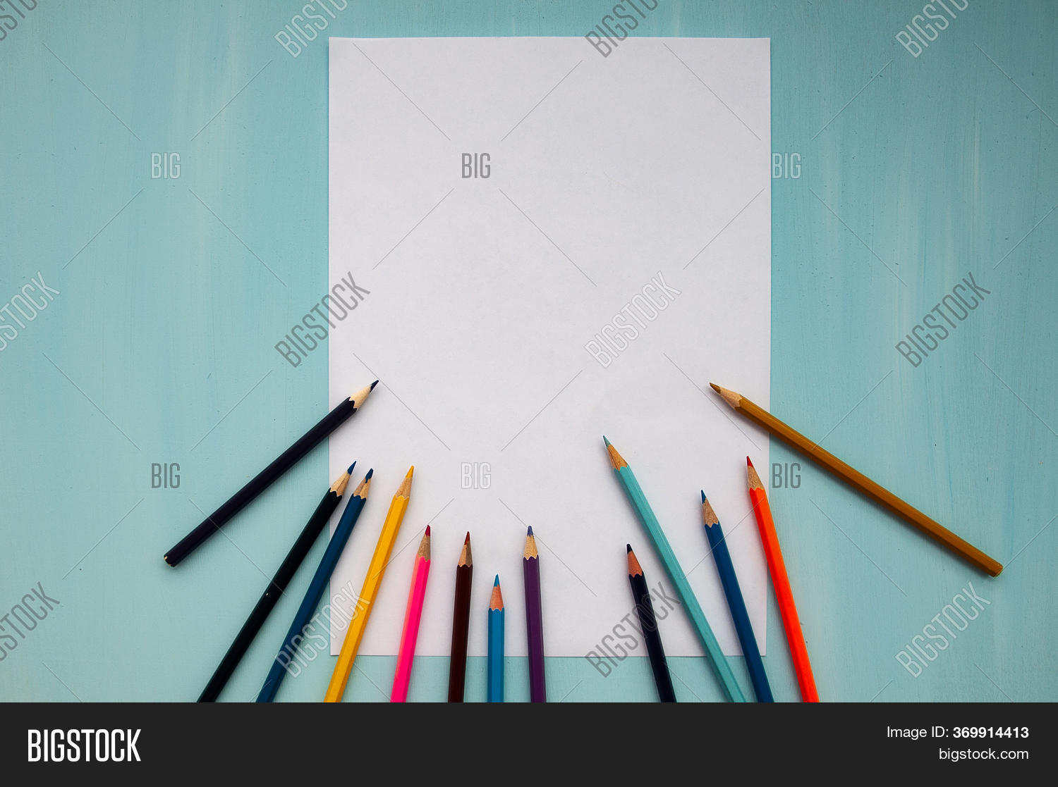 Colored Pencils Bottom Image & Photo (Free Trial) | Bigstock
