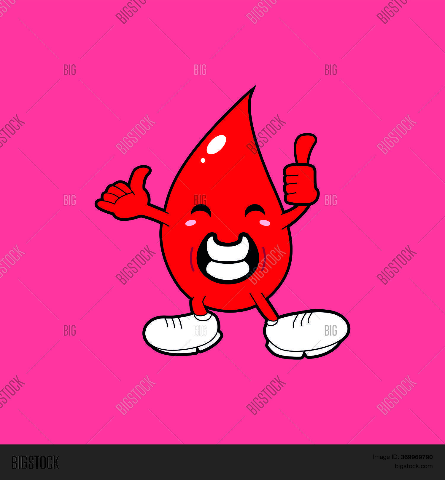 Blood Mascot Vector & Photo (Free Trial) | Bigstock