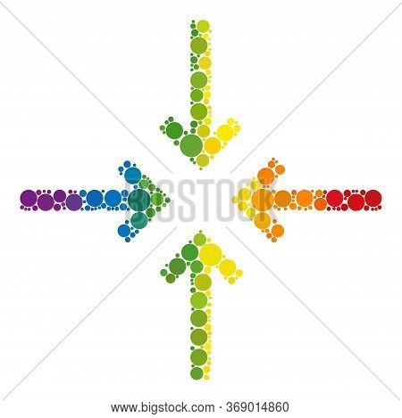 Reduce Arrows Mosaic Vector & Photo (Free Trial) | Bigstock