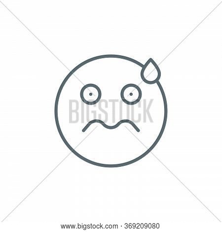 Worried Face Emoticon Vector & Photo (Free Trial) | Bigstock