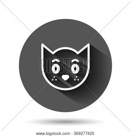 Cat Head Icon Flat Vector & Photo (Free Trial) | Bigstock