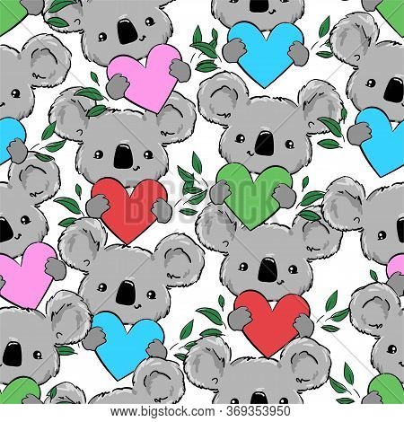Koala Heart Leaves Vector & Photo (Free Trial) | Bigstock