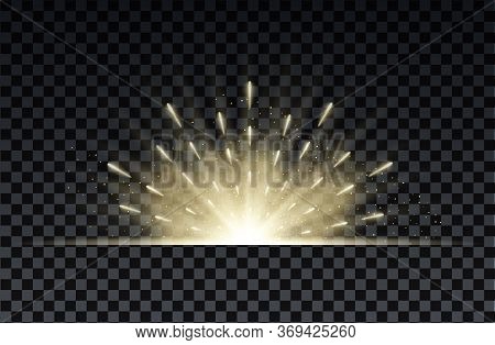Golden Burst Sparkle Vector & Photo (Free Trial) | Bigstock