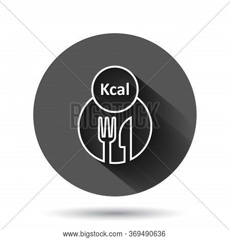 Kcal Icon Flat Style Vector & Photo (Free Trial) | Bigstock