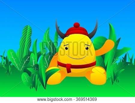 Little Yellow Monster Vector & Photo (Free Trial) | Bigstock
