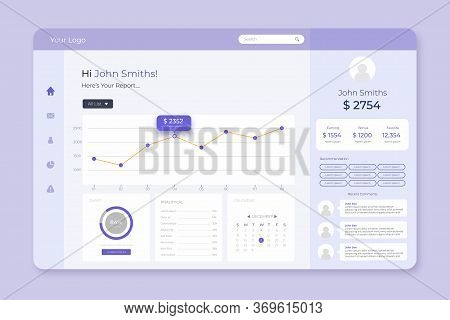 Dashboard User Panel Vector & Photo (Free Trial) | Bigstock