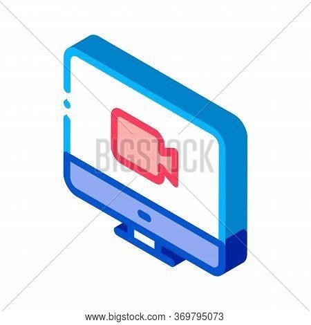 Video On Display Icon Vector & Photo (Free Trial) | Bigstock