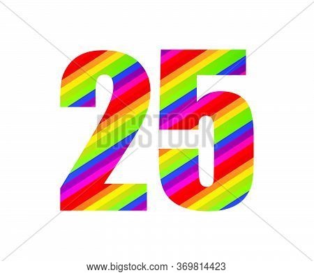 25 Number Rainbow Vector & Photo (Free Trial) | Bigstock