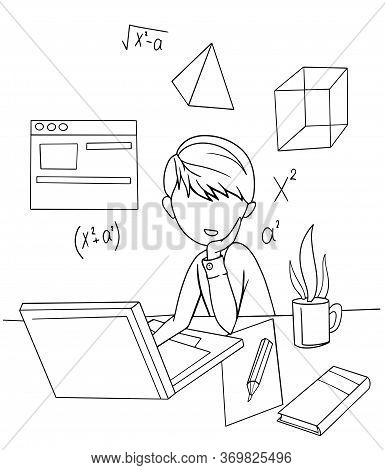Boy On Laptop Vector & Photo (Free Trial) | Bigstock
