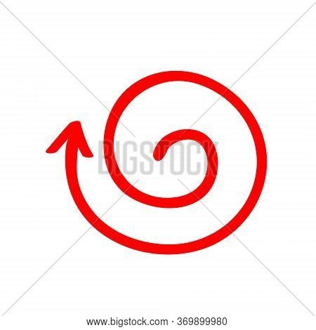 Red Arrow Vortex Sign Vector & Photo (Free Trial) | Bigstock