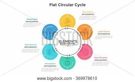 Cyclic Chart 6 Round Vector & Photo (Free Trial) | Bigstock